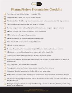 YOUR GUIDE TO A PERFECT PRESENTATION! - Pharma Finders